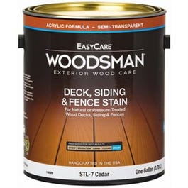 Acrylic Deck, Siding & Fence Stain, Semi-Transparent, Cedar, 1-Gallon ...