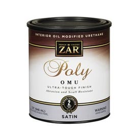 Polyurethane OMU, Interior, Oil Modified, Wood Finish, Satin, Qt ...